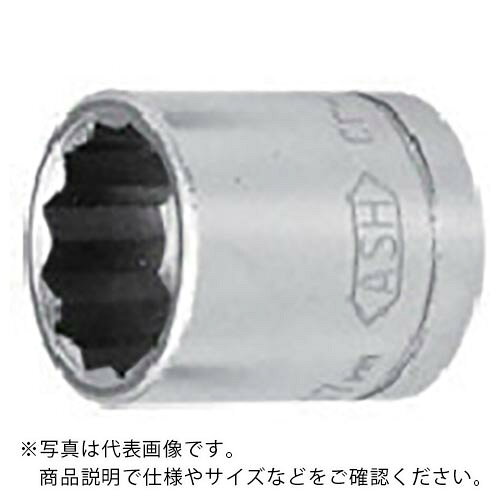 特長：12角のソケット形状になっており6角の形状よりボルト及びナットに対して容易に差込む事が出来ます。用途：六角ボルト・ナットの締結作業。仕様：対辺寸法(mm)：9差込角(mm)：9.5全長(mm)：26JIS表示認定工場製材質／仕上：材質...