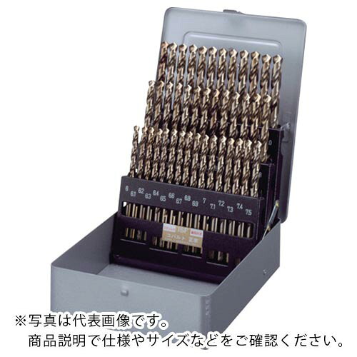 特長：スチールケース入りで持ち運びに便利です。コバルト正宗ドリルをセットしています。即時現場対応可能です。用途：被削材:ステンレス鋼、難削材用合金鋼、一般鋼、軟鋼。仕様：セット内容(mm)6.0から10.0まで0.1とび各1本有効加工深さ：...