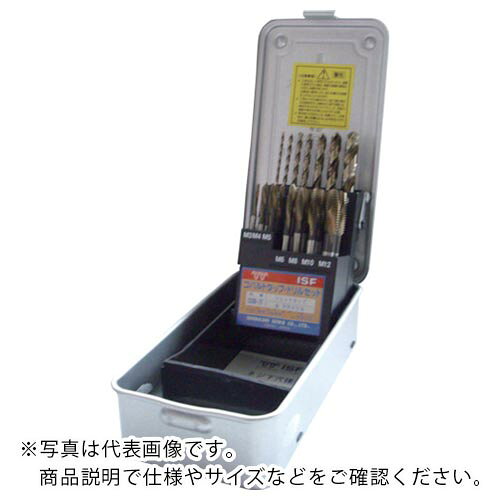 特長：スチールケース入り。通り穴専用です。ステンレス・難削材の加工に最適です。下穴にコバルト正宗をセットしています。即時現場対応可能です。用途：被削材:ステンレス鋼、難削材。仕様：セット内容(mm)：コバルトジェットタップ：M3、M4、M5...