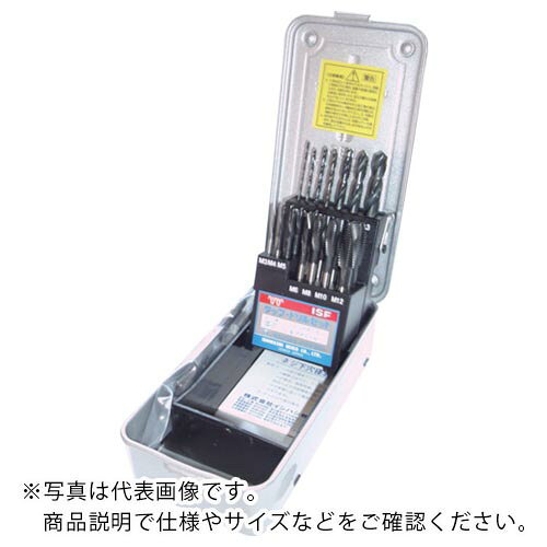 特長：スチールケース入りで持ち運びに便利です。通り穴専用下穴にエクストラ正宗ドリルをセットしています。即時現場対応可能です。用途：通り穴専用。被削材:一般鋼、低中炭素鋼、合金鋼。仕様：セット内容(mm)：ジェットタップ：M3、M4、M5、M...