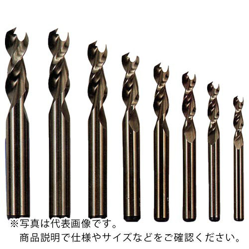特長：パック入りです。シャンク部は三面角で空転防止できます。先端クロスシンニング入りです。用途：鉄材、アングル、新建材、木材等あらゆる材料に使用でき、工場、屋外作業、建築現場などの工事に最適です。仕様：刃径(mm)：8.5溝長(mm)：35...