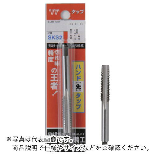特長：一般的なタップで、あらゆる方面で使用されています。タングステン鋼で経済的です。ブリスターパック1本入りです。用途：加工ねじ:ウィットねじ被削材:中炭素鋼、アルミ合金等。仕様：呼び寸法：ウィット二分五厘全長(mm)：70シャンク径(mm...