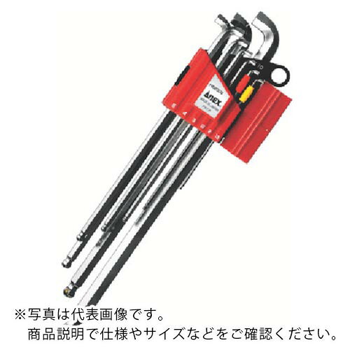 特長：狭いところで威力を発揮首下ショートタイプです。ネジにフィットし、なめらかに回せる（高精度ボールポイント加工）傾けて回せるボールポイントレンチです。（傾き角度MAX約30°）強度・ネバリ強さ・硬さが抜群の強靭レンチです。サイズがわかる・...