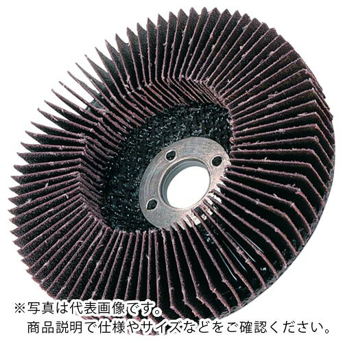 特長：研磨布と研磨布の間が開いているので、サビや塗料を剥がしても目詰まりしません。研磨布が直立しているので、強く当たってワークを傷つけることがありません。鉄系・非鉄系金属の研磨、塗料はがし、サビ落とし、木材の皮はがしに適しています。用途：メ...