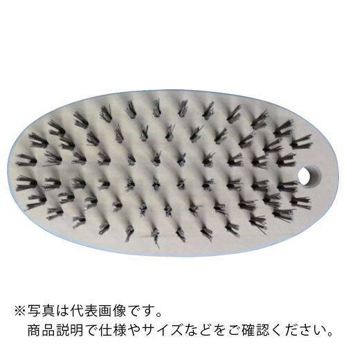 特長：鋼線のブラシ(メッキ処理していません)です。用途：下地調整に。仕様：小判型材質／仕上：硬鋼線　●代表画像について 商品によっては、代表画像を使用している場合がございます。 商品のカラー、サイズなどが異なる商品をイメージ画像として 使用...