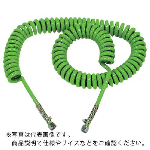 特長：軽量で伸縮性・柔軟性抜群のウレタン製コイルホースです。耐薬品性にも優れています。用途：シリンダー機器・塗装用スプレーガン・産業機械・食品機械・医療機器・空気工具全般。流量を必要とする箇所に。仕様：コイル径(mm)：39使用範囲(m)：...