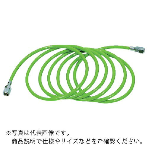 特長：軽量で伸縮性・柔軟性抜群のウレタン製コイルホースです。耐薬品性にも優れています。ストレートホースです。用途：シリンダー機器・塗装用スプレーガン・産業機械・食品機械・医療機器・空気工具全般。仕様：最高使用圧力(MPa)：0.7使用空気圧...