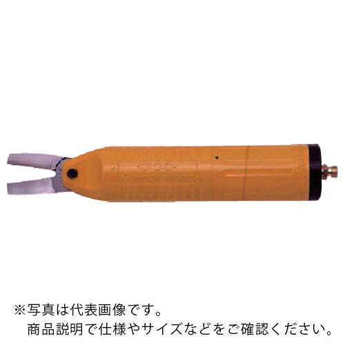 特長：MP35Aのレバーなしタイプです。本体が丸型のため取付時微妙な回転角度調整ができます。用途：切断・圧着・曲げ・穴抜き・かしめ等の作業に。仕様：加圧力(N)：10118空気消費量(［［CM3］］/回)：956使用空気圧(MPa)：0.5...
