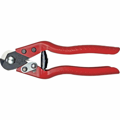 特長：ワイヤーロープ・ステンレスワイヤーロープを切断する専用工具です。落下防止ストラップ用取付穴を設け作業性が向上しました。用途：ワイヤーロープ・ステンレスワイヤーロープの切断に。仕様：全長(mm)：195切断能力(mm)ワイヤ：Φ4切断能...