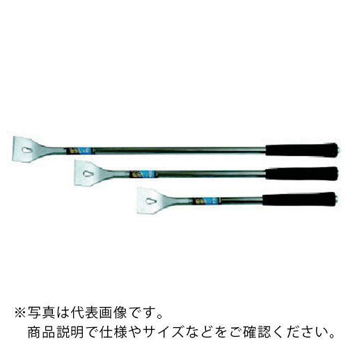 特長：パイプ・クロームメッキ仕様で、軽量で、クリーンルーム等でも使用しやすいです。用途：釘抜に腰板・床板等の取外し作業等にテコとして幅広く使用できます仕様：全長(mm)：600材質／仕上：機械構造用炭素鋼/焼入鋼管　●代表画像について 商品...