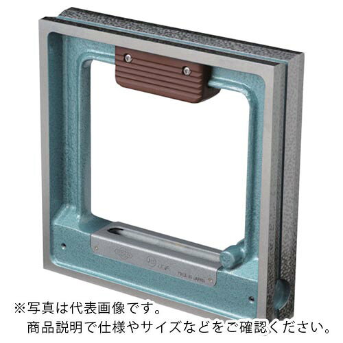 特長：角形・水平出しおよび直角の測定用です。用途：工作機械等の設置、検査用。仕様：感度(mm)：0.05寸法(mm)：150×150主気泡管の全範囲指示指示精度は0.2目盛以内底面と側面の直角度は1mに付き0.01mm以内材質／仕上：本体:...