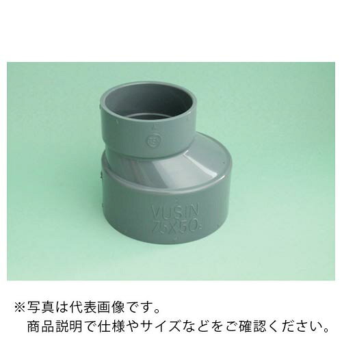 特長：管径の切り替えができる偏心継手です。パイプの接続は専用の接着剤で容易に接合でき、漏水の心配がありません。軽量なので、配管作業、運搬等取扱いが極めて楽です。用途：下水用継手。仕様：塩ビ管呼び径：50×40使用温度範囲：0〜45℃最高使用...