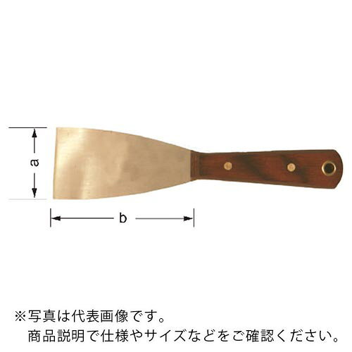特長：可燃性雰囲気の状況下で使用可能な防爆仕様です。ベリリウム銅合金製なので、防爆工具としては比較的硬度が高く変形しにくいです。非磁性のため、磁気を帯びません。用途：防爆作業に。仕様：刃幅(mm)：65刃長(mm)：100全長(mm)：20...
