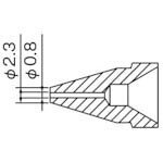 仕様：内径(mm)：0.8外径(mm)：2.3白光　ノズル　0.8MM適用吸取器：FR-301、FR-410　●代表画像について 商品によっては、代表画像を使用している場合がございます。 商品のカラー、サイズなどが異なる商品をイメージ画像と...