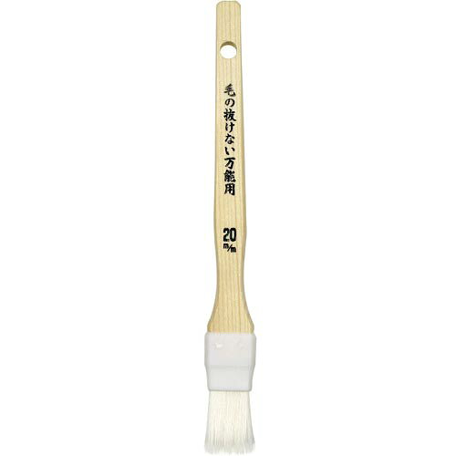 特長：熱融着製法により毛が抜けにくいハケです。用途：工作・小物用。仕様：刷毛幅(mm)：20毛丈(mm)：30玉厚(mm)：10全長(mm)：215適合塗料：水性・油性塗料材質／仕上：毛材：化繊柄：木　●代表画像について 商品によっては、代...
