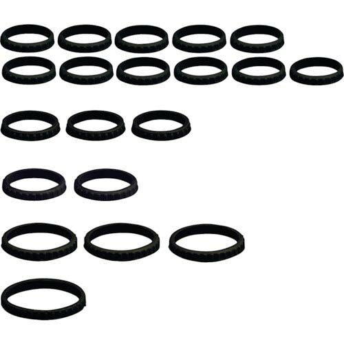 特長：カラーゴムリングで他の人と区別できます。4色からお好きな色をお選び下さい。用途：ネプロス用ゴムリング仕様：セット内容：ゴムリングNo.1×11・No.2×3・No.3×2・No.4×3・No.5×1色：黒適合機種：NTB320までの9...