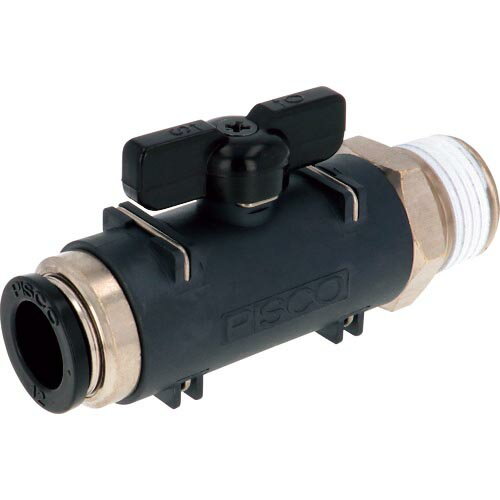 特長：機器への空気圧入力を開閉します。水を流すことができます。(条件有)チューブサイズに合った有効断面積を確保します。仕様：適合チューブ外径D(mm)：12接続口径：R1/2使用圧力(MPa)：0.9使用温度範囲(℃)：0〜60(凍結なきこ...