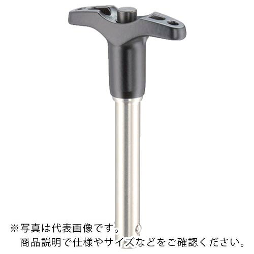特長：部品や加工品をスピーディに固定、ロック、交換、位置決めします。頻繁に着脱を繰り返す箇所に最適です。耐食性があります。扱いやすい形状のグリップです。保持ケーブル（EH22400.別売）用の取付穴が付いています。ボタンを押すことによりボー...