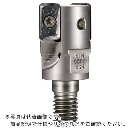 特長：最大切込み深さap=15mmの高能率加工が可能です。チップは両面4コーナー使用で経済的です。モジュラーヘッドタイプです。用途：肩削り用。仕様：刃数CICT(枚)：2切削径DC(mm)：28シャンク径DMM(mm)：22全長OAL(mm...