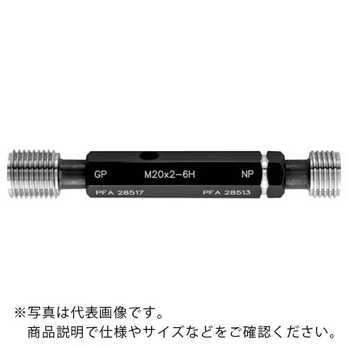 特長：ISOメートルねじ用のプラグゲージです。片側が通り(GP)、もう一方が止まり(NR)です。用途：ねじの精度検査用。仕様：ゲージ方式：ISO導入JIS規格(JIS B0251&ISO1502)呼び寸法(mm)：M18ピッチ(mm)：2....