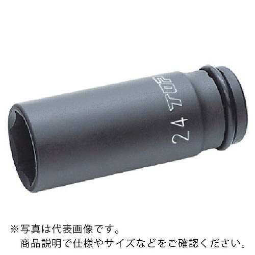 特長：ボルトが長く出る場所や奥深い場所の作業に最適です。狭いところでの使用に便利な薄肉タイプです。用途：インパクトレンチに接続して使用できます仕様：差込角(mm)：12.7対辺寸法(mm)：17全長(mm)：80Oリングピン付材質／仕上：特...