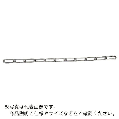 特長：耐食性・耐酸化性に優れているために、非常に広範囲に使用されています。仕様：全長(m)：30線径d(mm)：12内長P(mm)：48内幅W(mm)：18使用荷重(kN)：12.74材質／仕上：ステンレス(SUS304)仕上げ：バレル研磨...