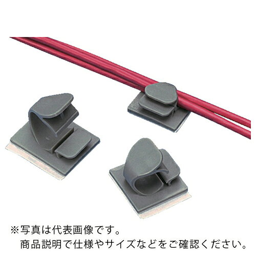 特長：電線、ケーブルなどを保持します。カバーをロックできるので、ケーブルがしっかり保持できます。カバーは取り外せますので、ケーブルの増設、変更などにも対応できます。用途：ケーブルの保持、固定に。仕様：色：テレホングレー縦(mm)：25.4横...