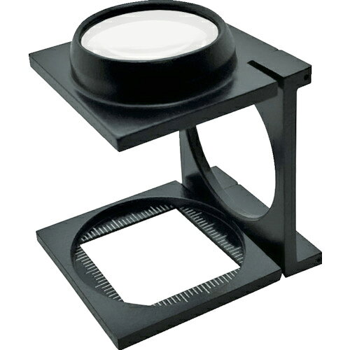 特長：折りたたみ式拡大鏡で持ち運びが容易です。用途：繊維の織り目、検査など。仕様：倍率(倍)：6レンズ寸法(mm)：φ28幅(mm)：40奥行(mm)：49高さ(mm)：53電源(V)：25x25測定範囲(mm)：1最小目盛(mm)：1レン...