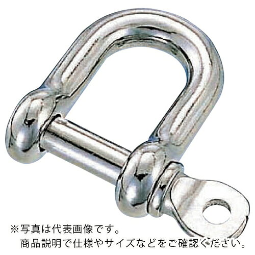 特長：ねじ込みタイプのスタンダードなシャックルです。用途：チェーン・ワイヤ・ロープ等の連結金具として、また端末の金具のジョイントに。仕様：使用荷重(kN)：4.90ねじ径：W-1/2L(mm)：52B(mm)：26d(mm)：26D1(mm...