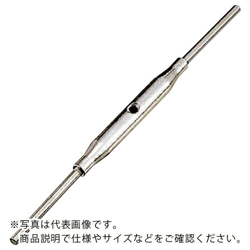 特長：枠を回転させると、ゆるめたり、締めたりすることができます。枠式とは違い、パイプタイプでネジ部分が露出していないので、より装飾的です。用途：ワイヤロープの張り具合の調節に。仕様：ねじ径：W-3/16L(mm)：80A(mm)：35W(m...