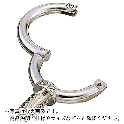 特長：ドライバーで簡単に開けることができるので、ボルト施工後にパイプなどを通すことが容易です。用途：機械器具類の吊り上げなど、一般の荷役に。仕様：使用荷重(kN)：0.78ねじ径：W-3/8D(mm)：8B(mm)：18L(mm)：35H(...