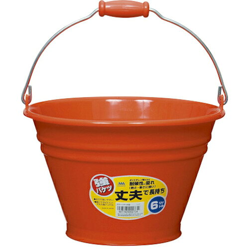 特長：広口タイプで使いやすく、軽くてサビにくいアルミハンドル製です。用途：現場、洗車用等に。仕様：容量(L)：6間口(mm)：290高さ(mm)：185色：レッド熱さ、寒さに強い丈夫で長持ちするバケツ材質／仕上：本体：ポリエチレンハンドル：...