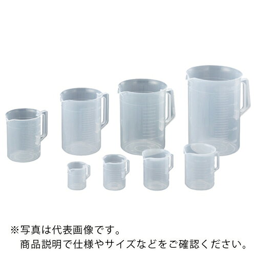 特長：取手は使いやすく手にフィットする形状です。マグネチックスターラー使用の撹拌に適しています。目盛は各サイズともフルスケール部は回線入です。どの位置からでも見やすく確認できます。用途：計量、調合、撹拌に最適です。仕様：容量(ml)：300...