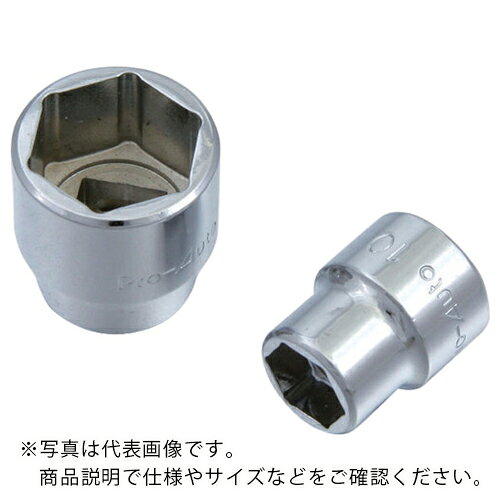 特長：高さ、外径とも超コンパクトサイズです。ボルトナットの角を傷つけにくい面接触タイプです。ソケット6角形状です。用途：ボルトやナットの締め付け、緩め作業。仕様：対辺寸法(mm)：19差込角(mm)：9.5全長(mm)：23.5材質／仕上：...