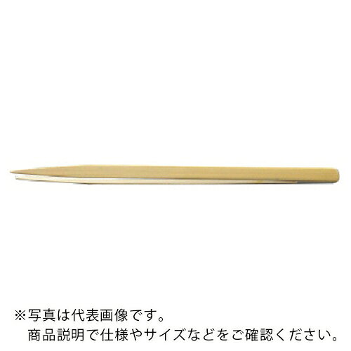 特長：竹製ですので非磁性・絶縁性・耐薬品性に優れています。保持物にやさしいピンセットです。用途：磁気を嫌う作業に。仕様：全長(mm)：150幅(mm)：9.0先端形状：直型竹製ピンセット材質／仕上：竹　●代表画像について 商品によっては、代...