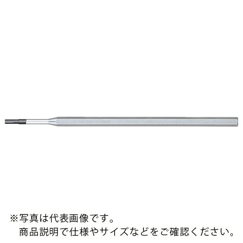 特長：豊富なサイズの品そろえでさまざまなねじに対応します。用途：トルクドライバー用軸。仕様：刃先：H2.0軸長(mm)：29.5全長(mm)：170