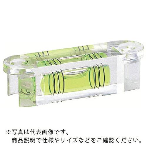 特長：はかり・測定器・重機・家電などに直接取り付けて使用します。用途：機器取付用。水平測定に。仕様：長さ(mm)：55高さ(mm)：15厚さ(mm)：15マグネット：なし気泡管色：グリーン感度：0.35mm/m＝0.0201°蓄光シート：な...
