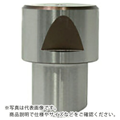 特長：日東工器携帯式電動油圧パンチャー「ハンディセルファー」、油圧式アングル加工機「ポータブルマルチワーカー」用のポンチです。用途：鋼材の穴あけ。仕様：穴径(mm)：15適合機種：E55-0619A、PMW-24丸穴用ELポンチ丸穴用ELポンチ