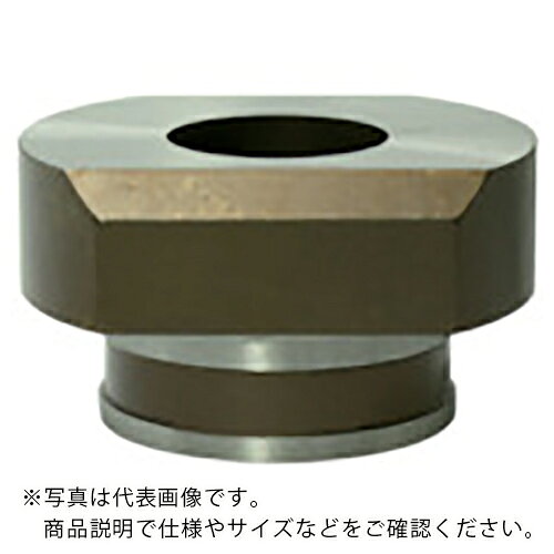 特長：日東工器携帯式電動油圧パンチャー「ハンディセルファー」、油圧式アングル加工機「ポータブルマルチワーカー」用のダイスです。用途：鋼材の穴あけ。仕様：穴径(mm)：10B適合機種：E55-0619A、PMW-24丸穴用ELダイス(厚板用)...