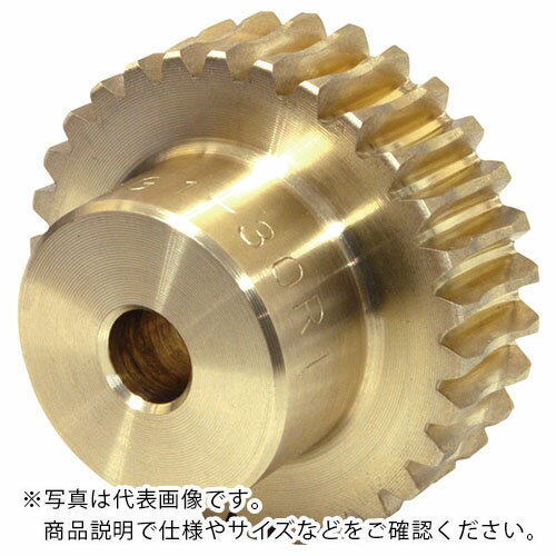 特長：耐摩耗性に優れたアルミニウム青銅製のウォームホイールです。品揃えも豊富です。用途：動力伝達用歯車。仕様：モジュール：1歯数：30穴径(mm)：φ6歯形：並歯形状：H1基準円直径(mm)：φ30減速比：30歯幅(mm)：10条数：1歯先...