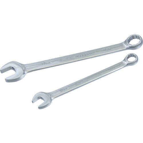 特長：メガネとスパナを合体させた片目片口レンチです。スパナ部で早回し、メガネ部で本締めができます。用途：ボルトやナットの締め付け、緩め作業に。仕様：二面幅寸法(mm)：8全長(mm)：142材質／仕上：クロームバナジューム鋼　●代表画像につ...