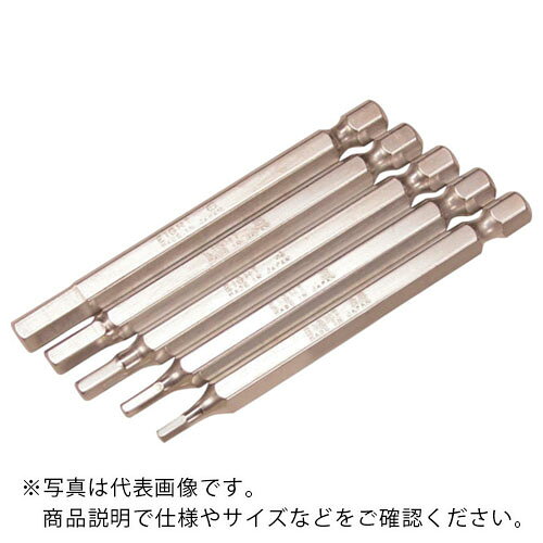 特長：ISO・JIS規格を上回るよう、設計・製作されている「プロ向け」の製品です。用途：六角穴付ボルト類の締結用。仕様：対辺(mm)：4全長(mm)：75シャンク径(mm)：6.35溝位置(mm)：9パックなしバルク品材質／仕上：ビット:特...