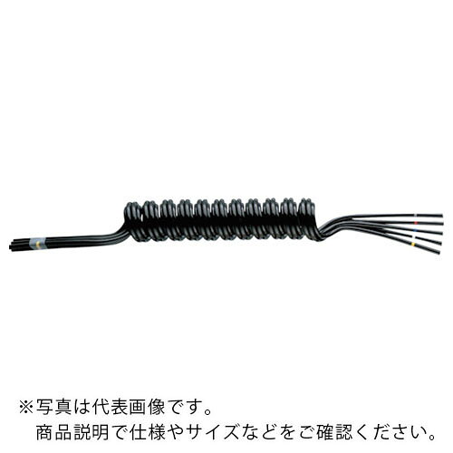 特長：ポリウレタンチューブをコイル状に加工しています。伸縮部の集中配管に最適です。機械的強度、特に耐摩耗性が優れています。柔軟でしかも高反発弾性をもっています。標準色：黒用途：機器の可動部や伸縮部用の配管用産業用ロボット用エアー工具用仕様：...