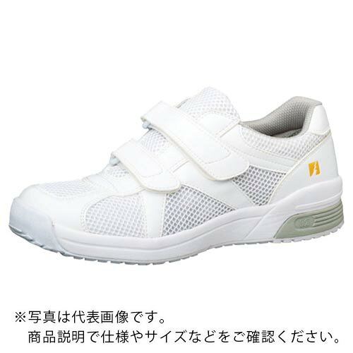 特長：滑りにくい靴底を採用しました。長時間の立ち作業でも疲れにくい、クッション性を考慮したEVA2層底です。通気性に優れたメッシュを使用しました。用途：クリーンルーム・看護・介護作業等に。仕様：寸法(cm)：25.0足幅サイズ：EEE色：ホ...