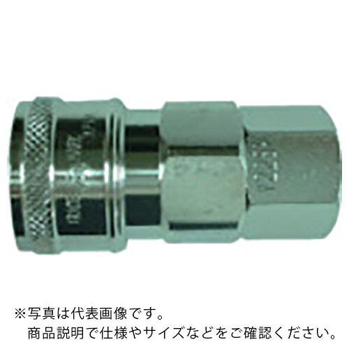 特長：工場内のエアー配管からエアー工具の接続まで汎用性に優れています。用途：エアー工具配管、各種エアー配管仕様：最高使用圧力(MPa)：1.5耐圧力(MPa)：2.0相手側取付サイズ：R1/4使用流体：エアー取付サイズ：Rc1/4タイプ：ソ...