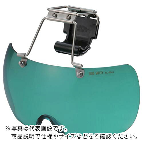 特長：ヘルメットのひさしに差し込むだけで簡単に装着できます。目とレンズの距離や高さなど、簡単に調節できます。差し込み具にペン差しが付いております。眼鏡をかけたまま、ご使用いただけます。目に有害な紫外線を99.9％カットするレンズを使用してお...