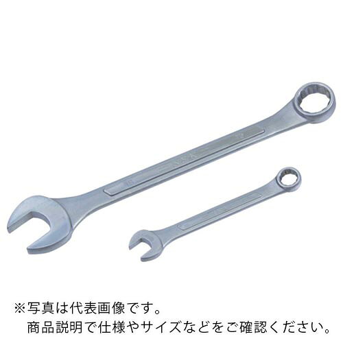 特長：メガネとスパナを合体させた片目片口レンチです。スパナ部で早回し、メガネ部で本締めができます。用途：ボルトやナットの締め付け、緩め作業に。仕様：二面幅寸法(mm)：17全長(mm)：210材質／仕上：クロームバナジューム鋼　●代表画像に...