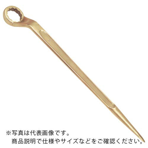 特長：火花が出ない耐腐食性のあるアルミニウム青銅製防爆工具です。ISO基準に準じて製造されています。用途：防爆が必要な環境。仕様：二面幅寸法(mm)：21全長(mm)：350BAM(ドイツ連邦材料試験所)認定品米国認定機関　FM Appro...