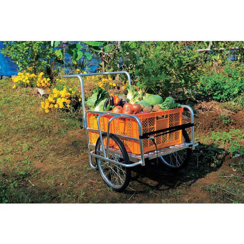 特長：軽くて使いやすい、アルミ製の折り畳みリヤカーです。家庭菜園や大きな荷物を運ぶ際にも手軽にお使いいただけます。仕様：長さ(mm)：1310幅(mm)：800高さ(mm)：710〜820タイヤタイプ：ノーパンク20cm均等荷重(kg)：8...