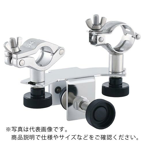 特長：ステンレス容器の縁にホースの先端を固定できる、ステンレス製のブラケットです。（金具）パッド付きで、容器との金属接触を避けることができます。注水時や液体材料の投入時に、ホースを持つ必要がありません。注水しながら他の作業をおこなうことがで...